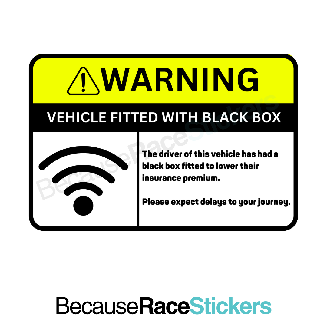 Black Box Warning Sticker – BecauseRacecarBox